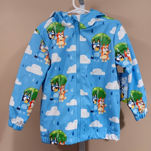 Bluey | Jackets & Coats | Bluey Kids Size 4t Blue Durable Water ...